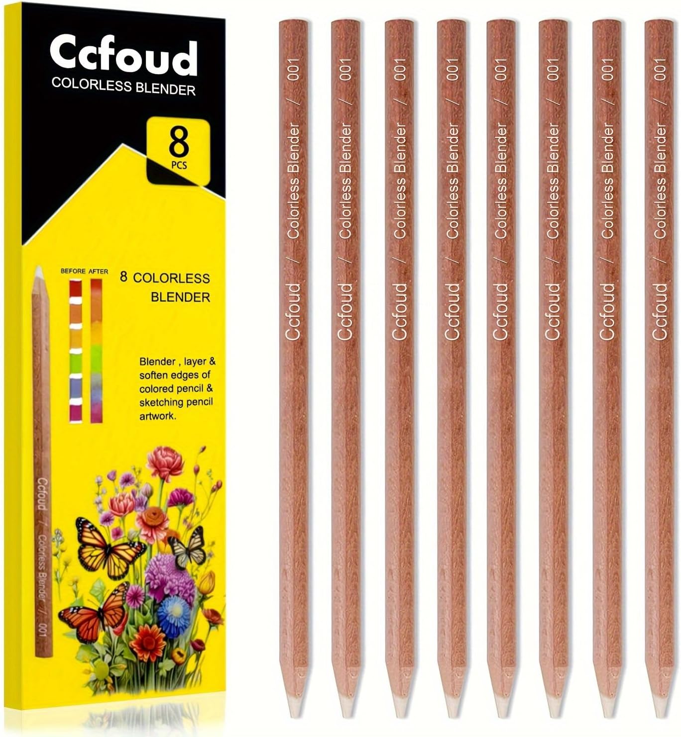 Amazon.com : Prismacolor Colorless Blender Pencils, Adult Coloring, 12 ...