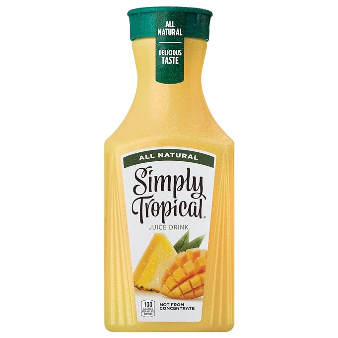 Amazon.com: Simply Tropical Fruit Juice Drink, All Natural Non-GMO, 52 ...
