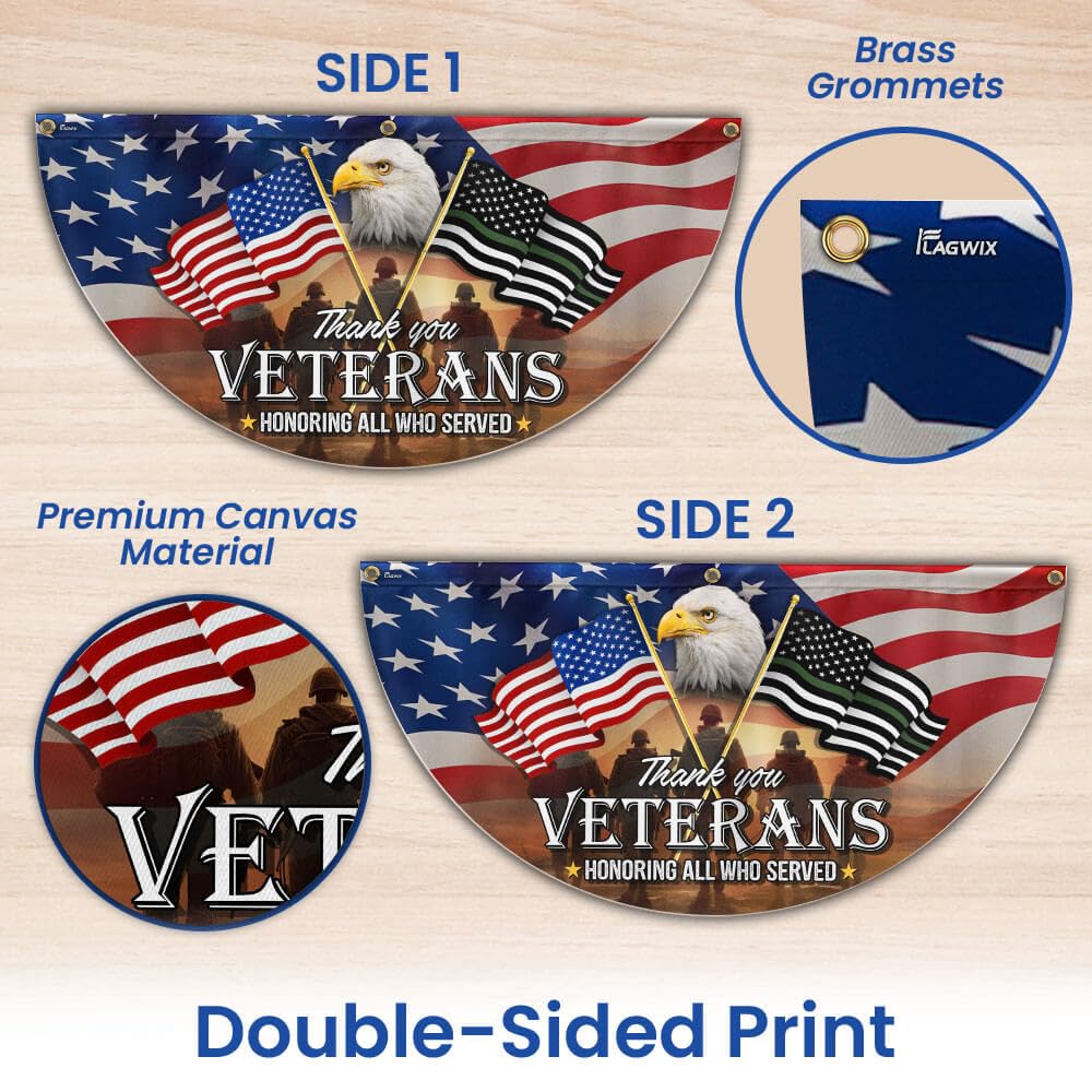 Thank You Veterans Flag Thank You Veterans Card | Bulk Veterans Day