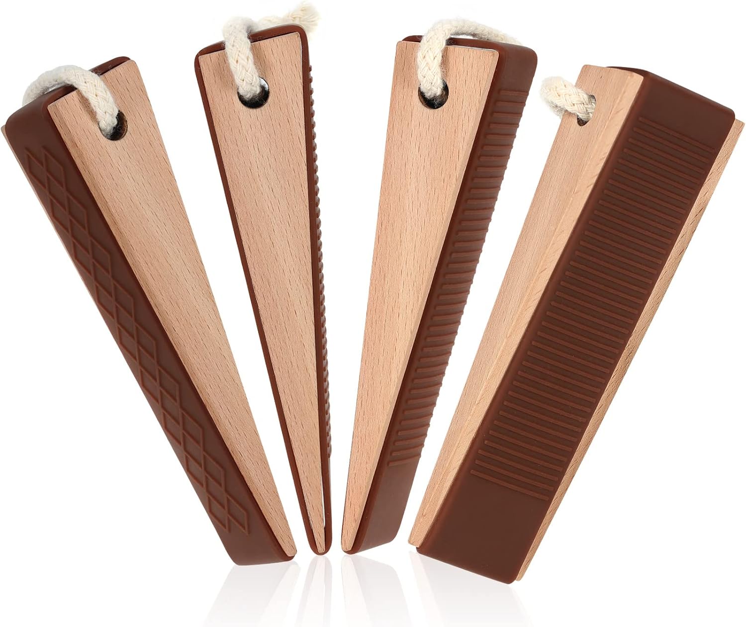 Amazon.com: WEYON Standard Size Wooden Door Wedge Stoppers for Bottom ...