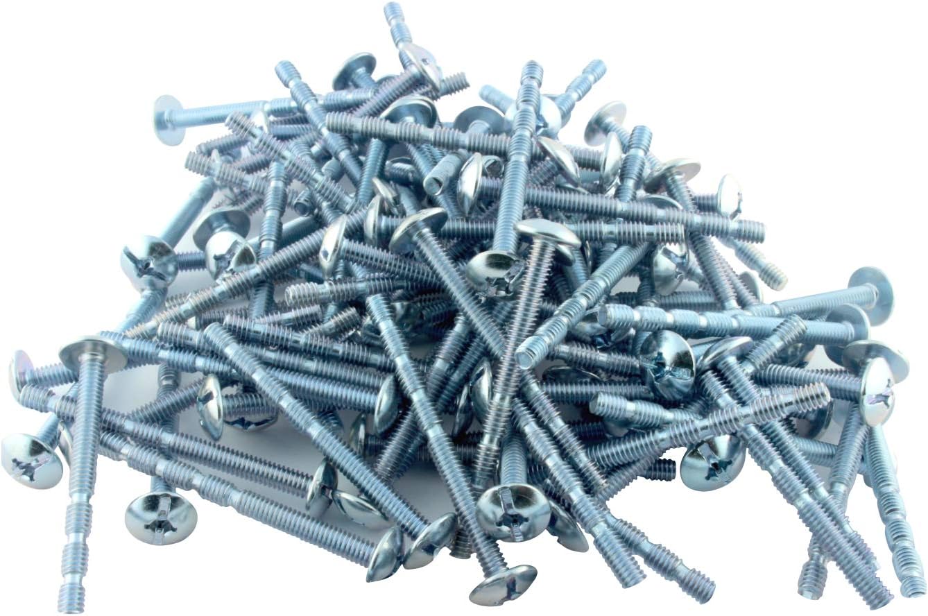 Amazon.com: 100 Pack Rok Hardware #8 x 2 Slotted Machine Thread ...