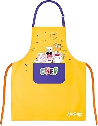 Amazon.com: Chefclub - Kids Apron - Cooking Baking Apron - One Size ...