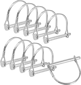 Amazon.com: AUXBC 10PCS 1/4 Inch Wire Lock Pins, Round Safety Coupler ...