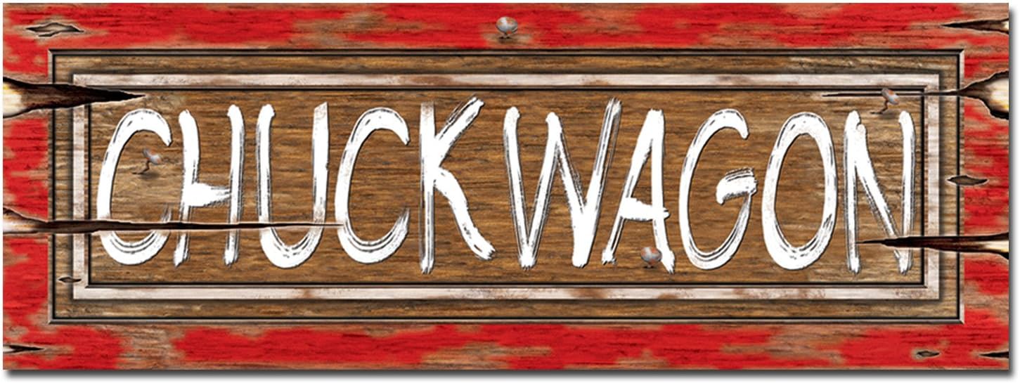 Amazon.com: Chuck Wagon Sign Party Accessory (1 count) : Home & Kitchen