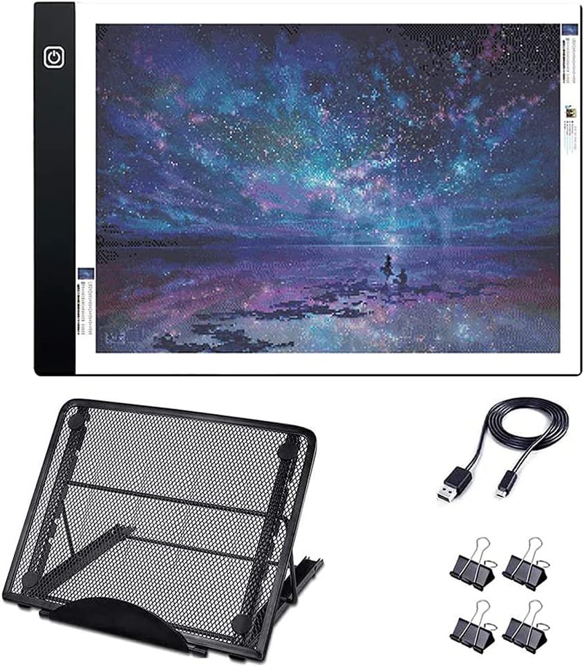Amazon.com: A4 Light Pad Kit with Metal Stand - A4 LED Light Box for ...