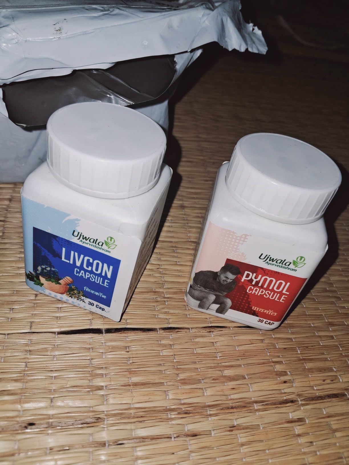 Buy Ujwala Ayurvedashram Pymol+Livcon Capsule Pack Of 2 I For Piles And ...