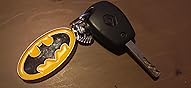 Amazon.com: DC Batman Colored Logo Pewter Key Ring : Clothing, Shoes ...