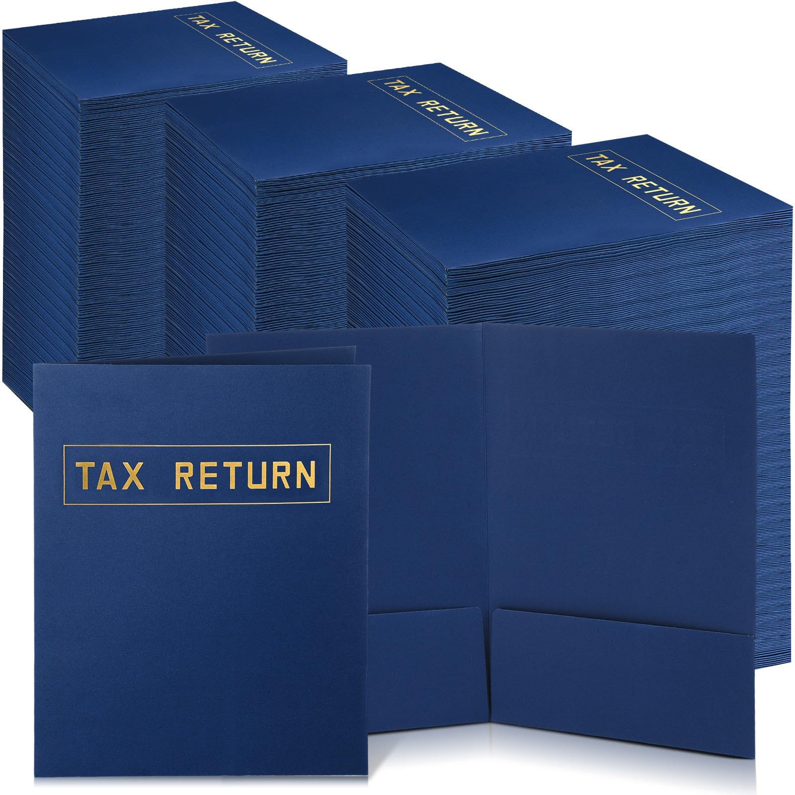Amazon.com : Kosiz 200 Pcs Tax Return Folders Bulk 9 x 12 Inch 2 Pocket ...