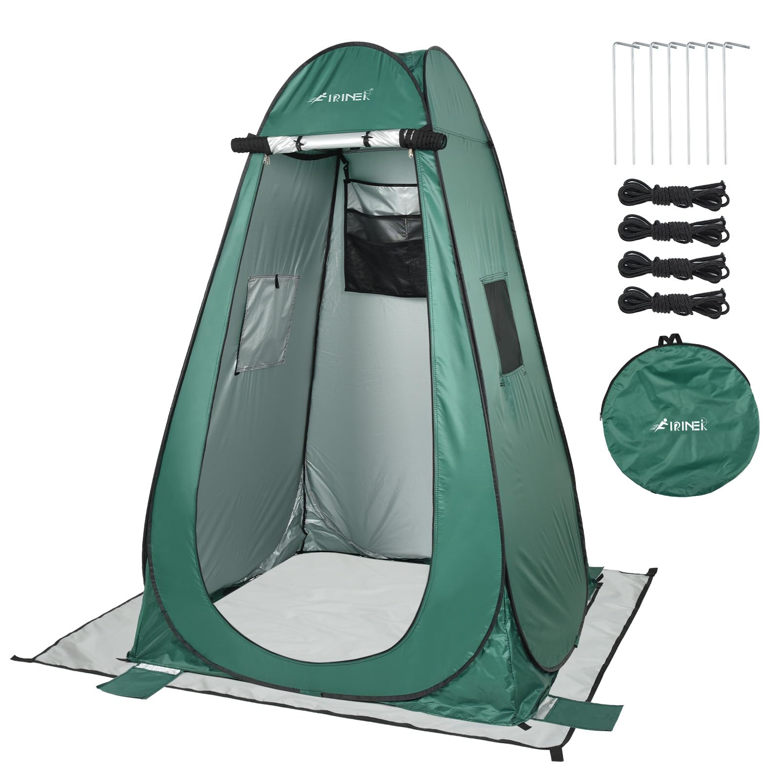 Amazon.com: FIRINER Camping Shower Tent Pop Up Changing Tent Privacy ...