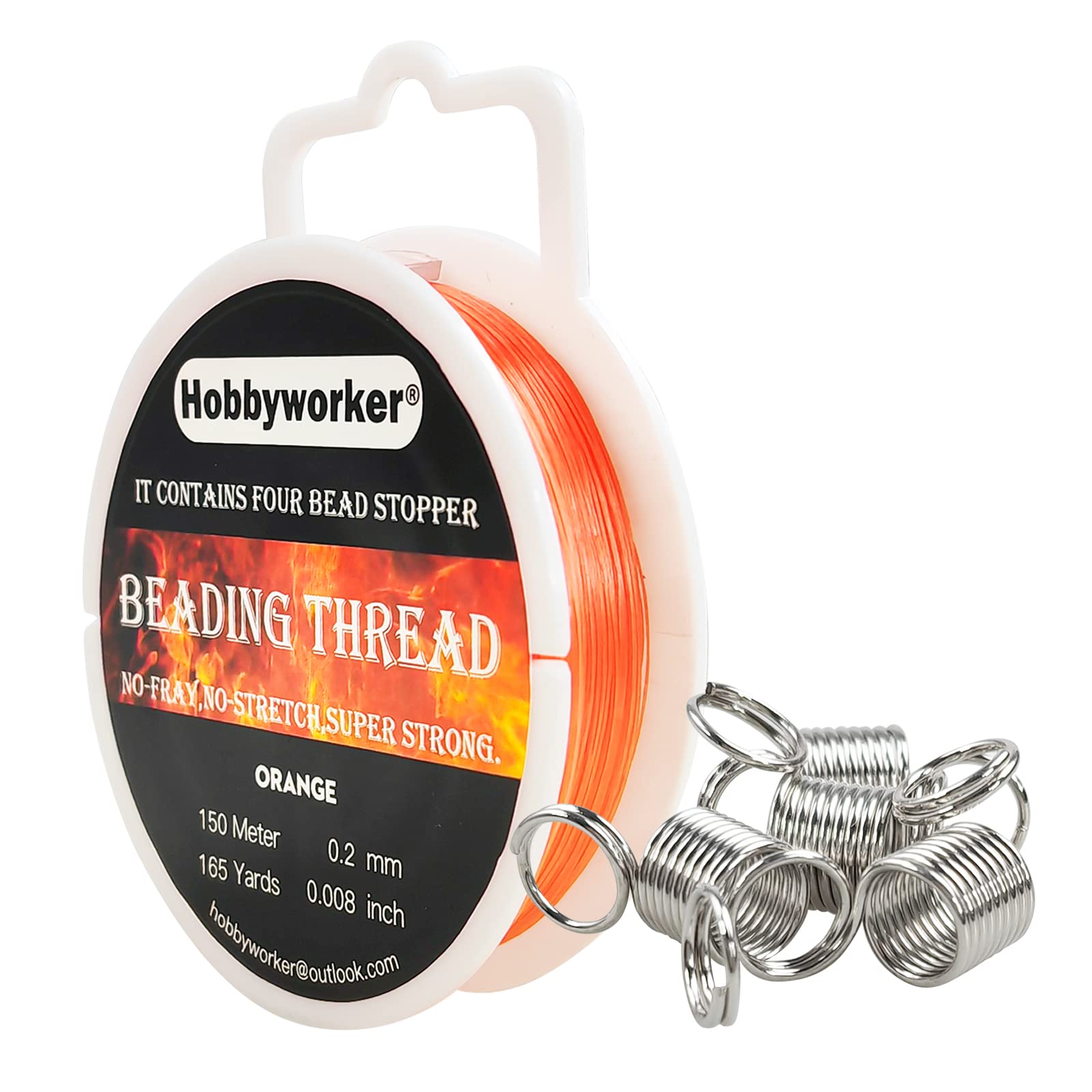 Hobbyworker Bead Cord Clip Stopper Beading Wire?Micro Melt Beaded ...