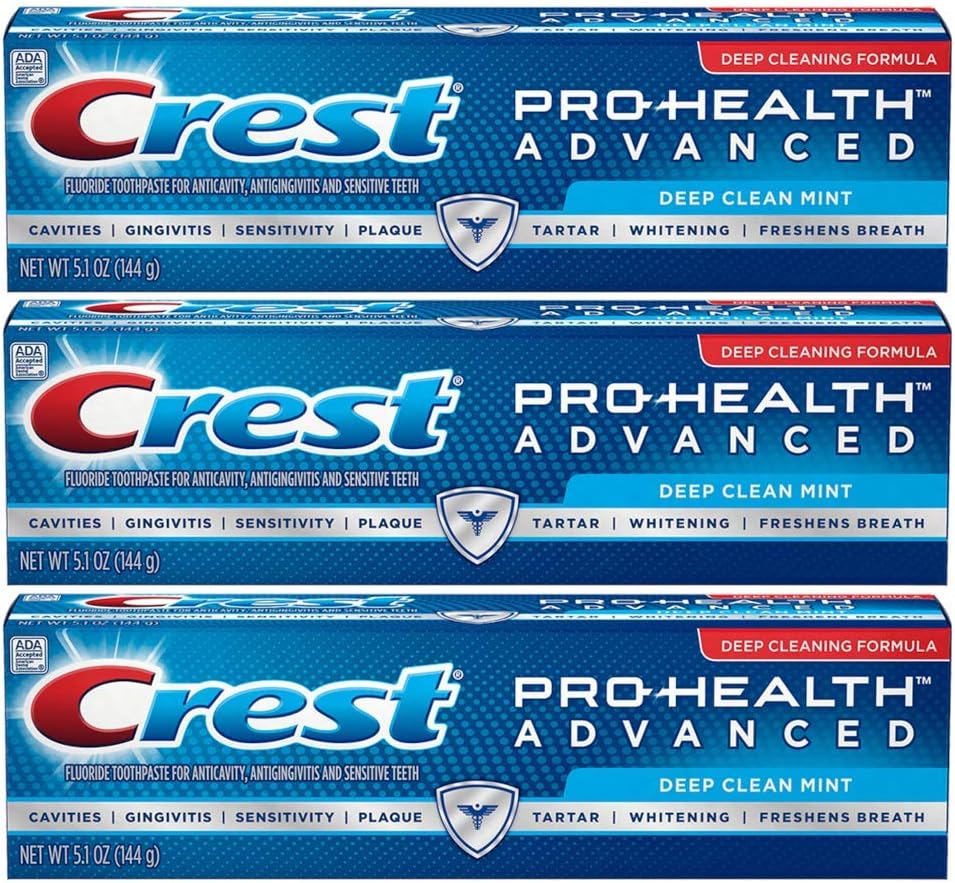Amazon.com : Crest Pro-Health Deep Clean Mint Toothpaste, 5.1 oz (Pack ...