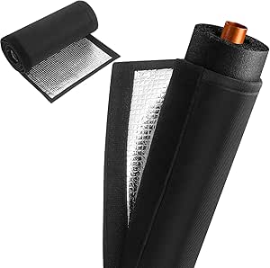 Incycall 3-Layer 72x10.2 Inch HAVC Pipe Insulation Cover, Outdoor AC ...