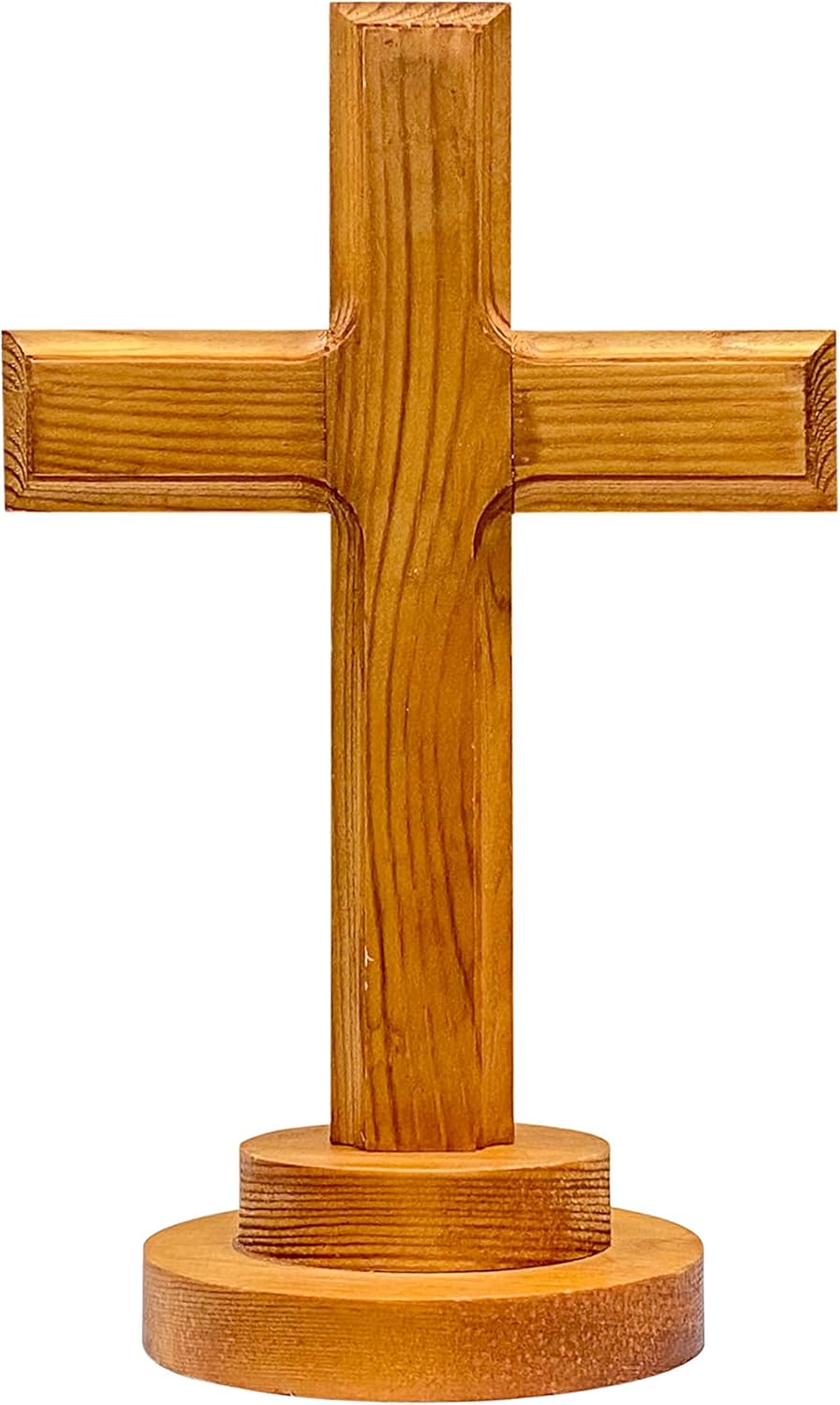 Amazon.com: Wooden Cross Tabletop Wood Cross Standing Cross for Church ...