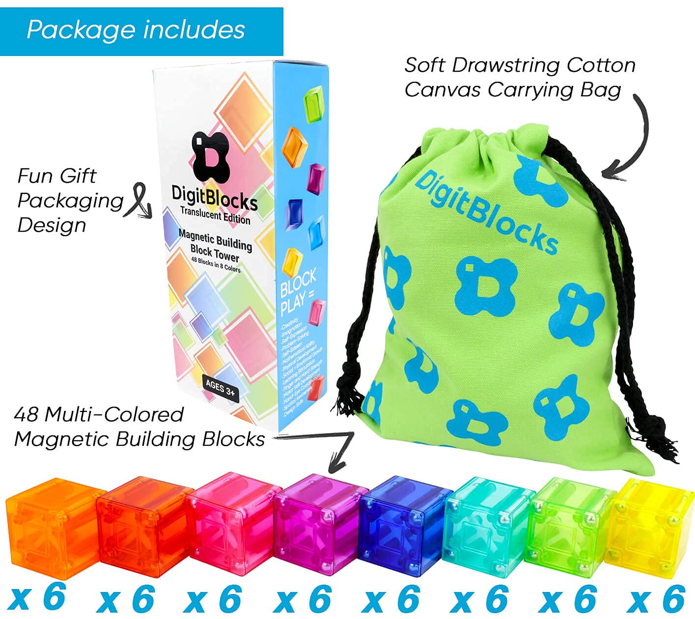 Bloques digitales traducidos de Brainspark 48 piezas B...B091JJQ7W7 ...