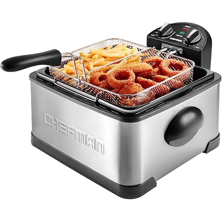 Amazon.com: Electric Deep Fryer -Nurxiovo 8Liter Commercial Small Deep ...