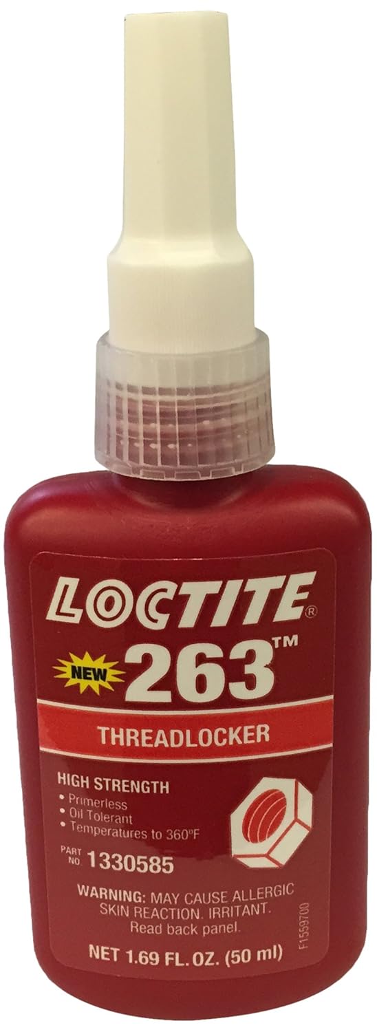 Loctite Threadlocker, Primerless 263, 50mL Clear Liquid, Vibration ...