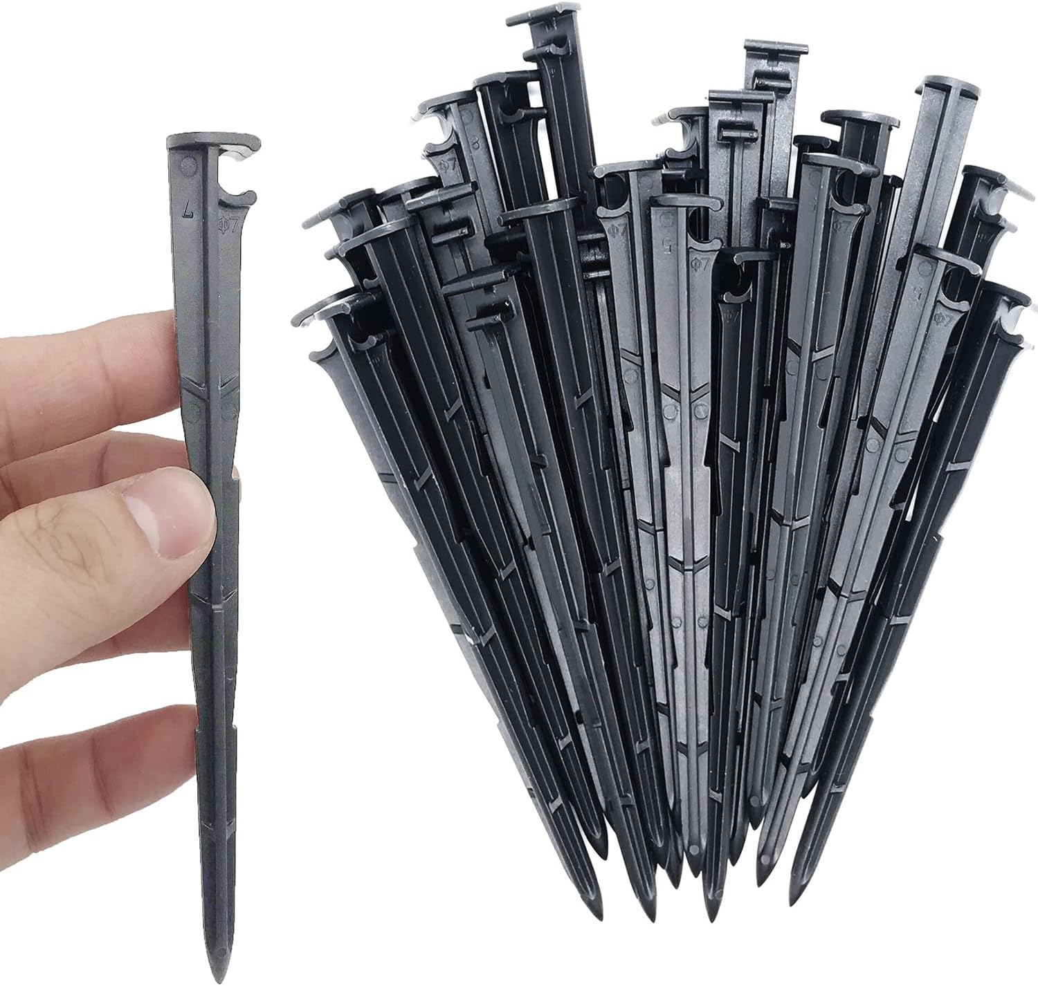 Amazon.com : 30 Pcs Irrigation Drip Support Stakes 1/4" Universal Drip ...