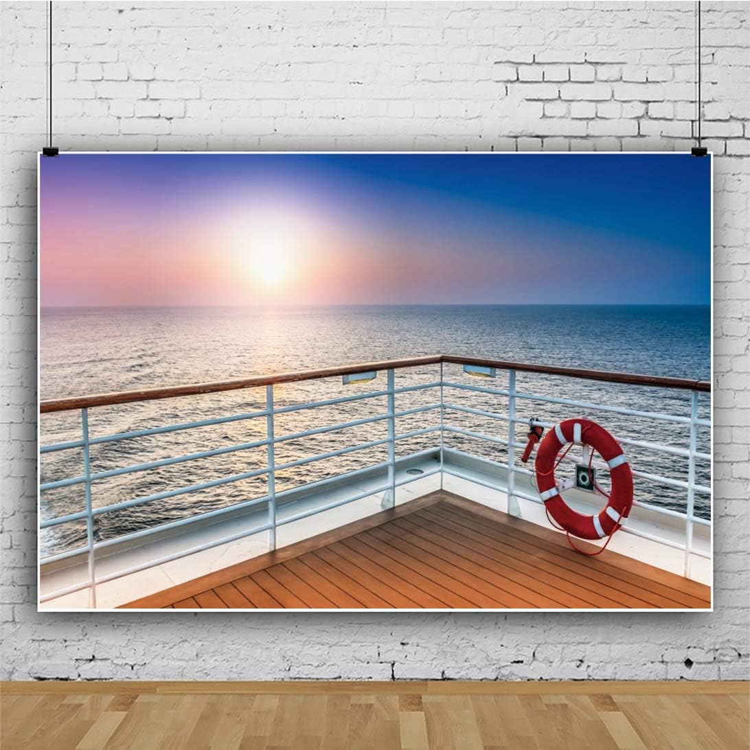 Amazon.com : DASHAN 10x8ft Cruise Ship Backdrop Sea Ocean Birthday ...