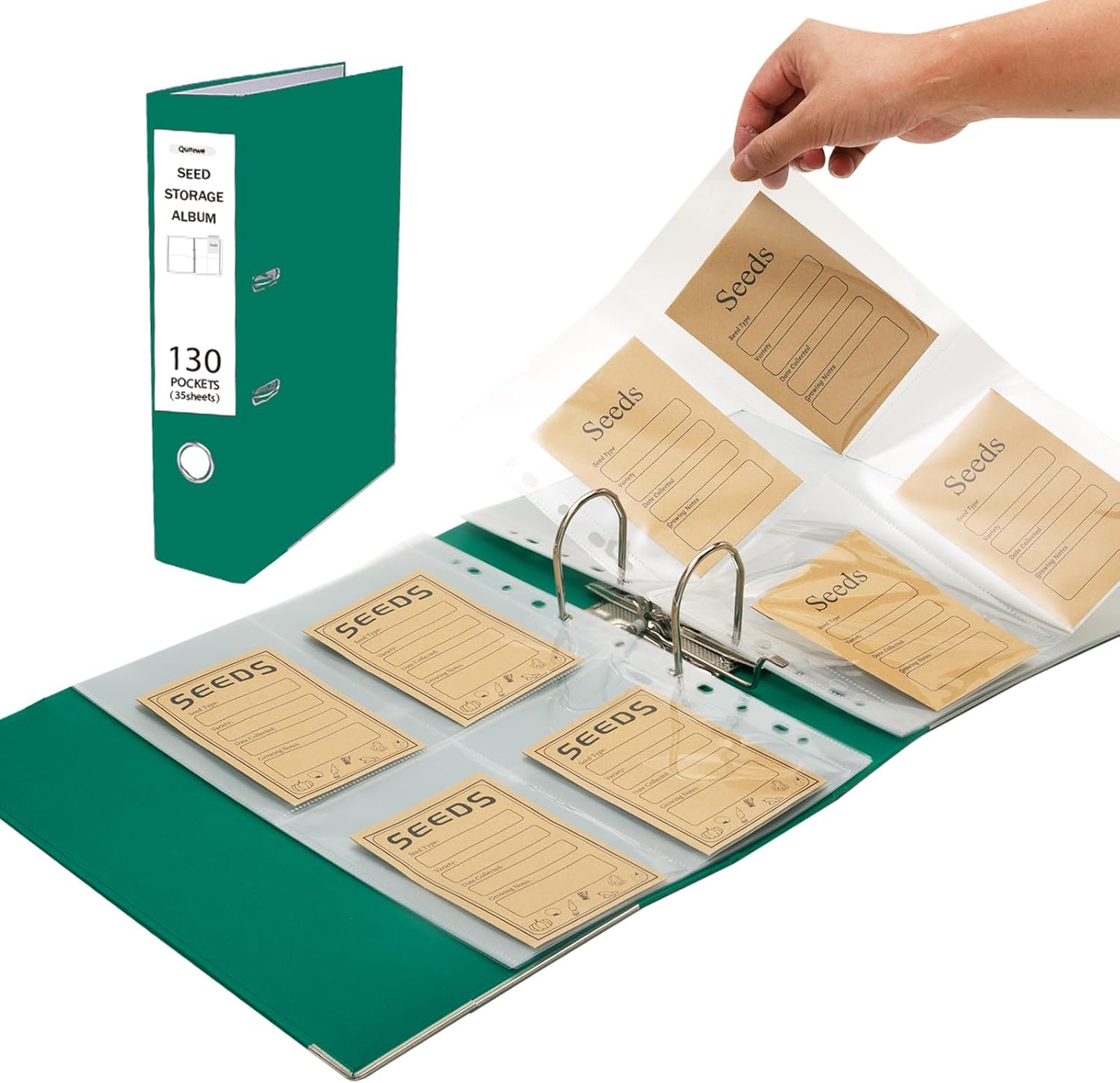 Amazon.com: Qunrwe Seed storage container, 260 Seed storage Organizer ...