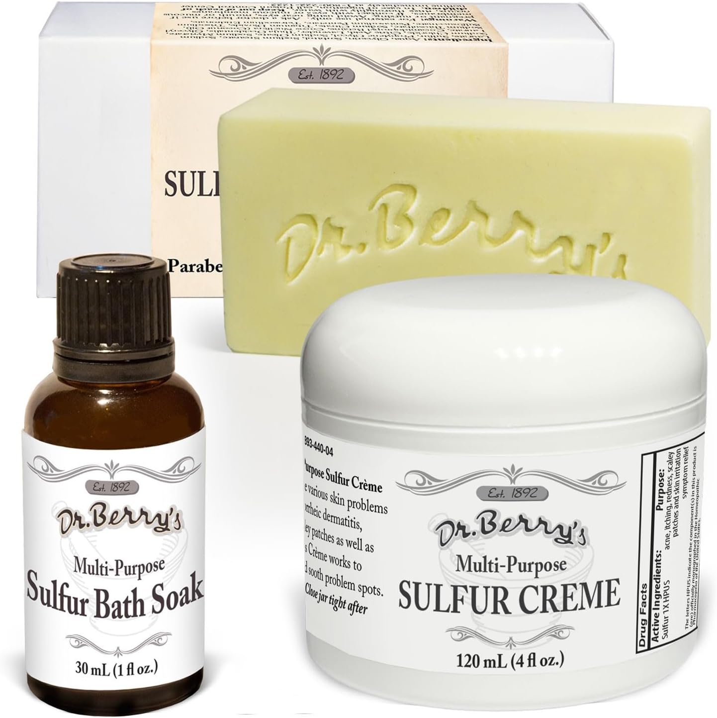 Amazon.com: Dr. Berry's Starter Sulfur Pack | Fast Relief for Itching ...