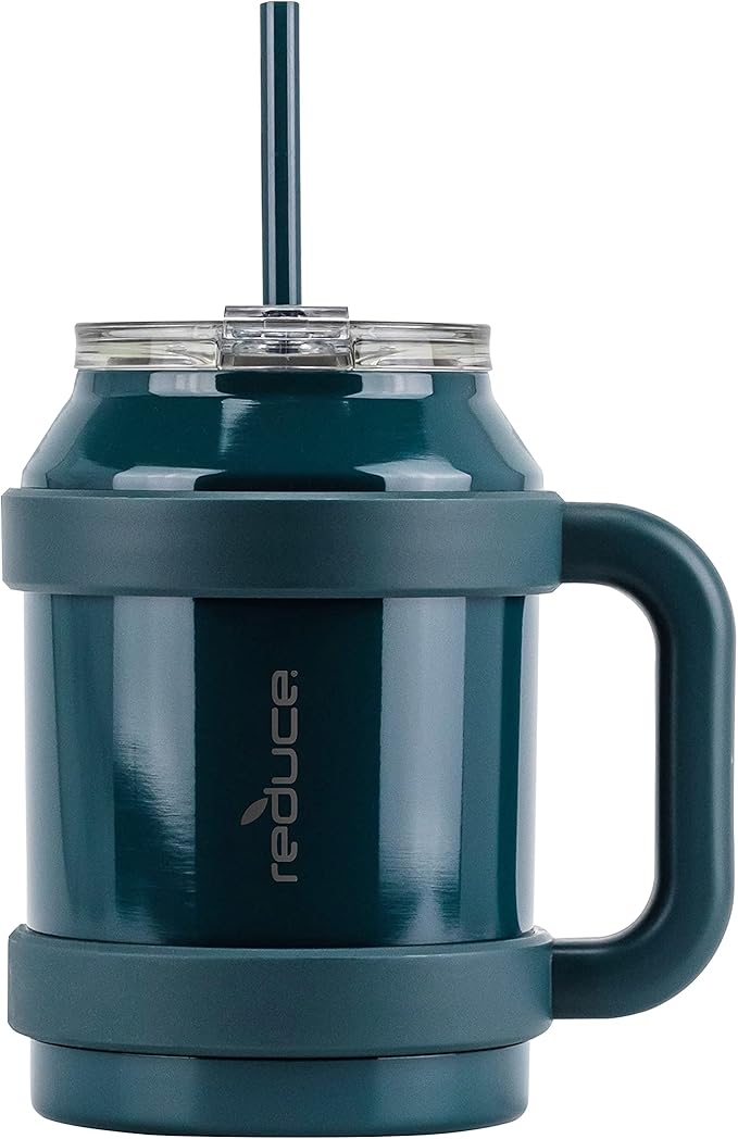 Amazon.com | Reduce 50 oz Mug Tumbler with Handle and Straw - Stainless ...