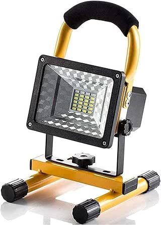 Portable Rechargeable Floodlight, 15W LED Work Light with Magnetic ...