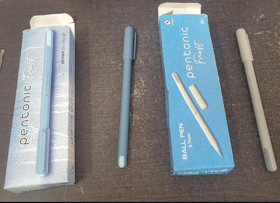 Pentonic Frost 0.7 mm Ball Point Pen | Multicolour Pastel Body | Blue ...