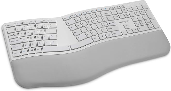 Amazon.com: Kensington Pro Fit Ergonomic Wireless Keyboard - Grey ...