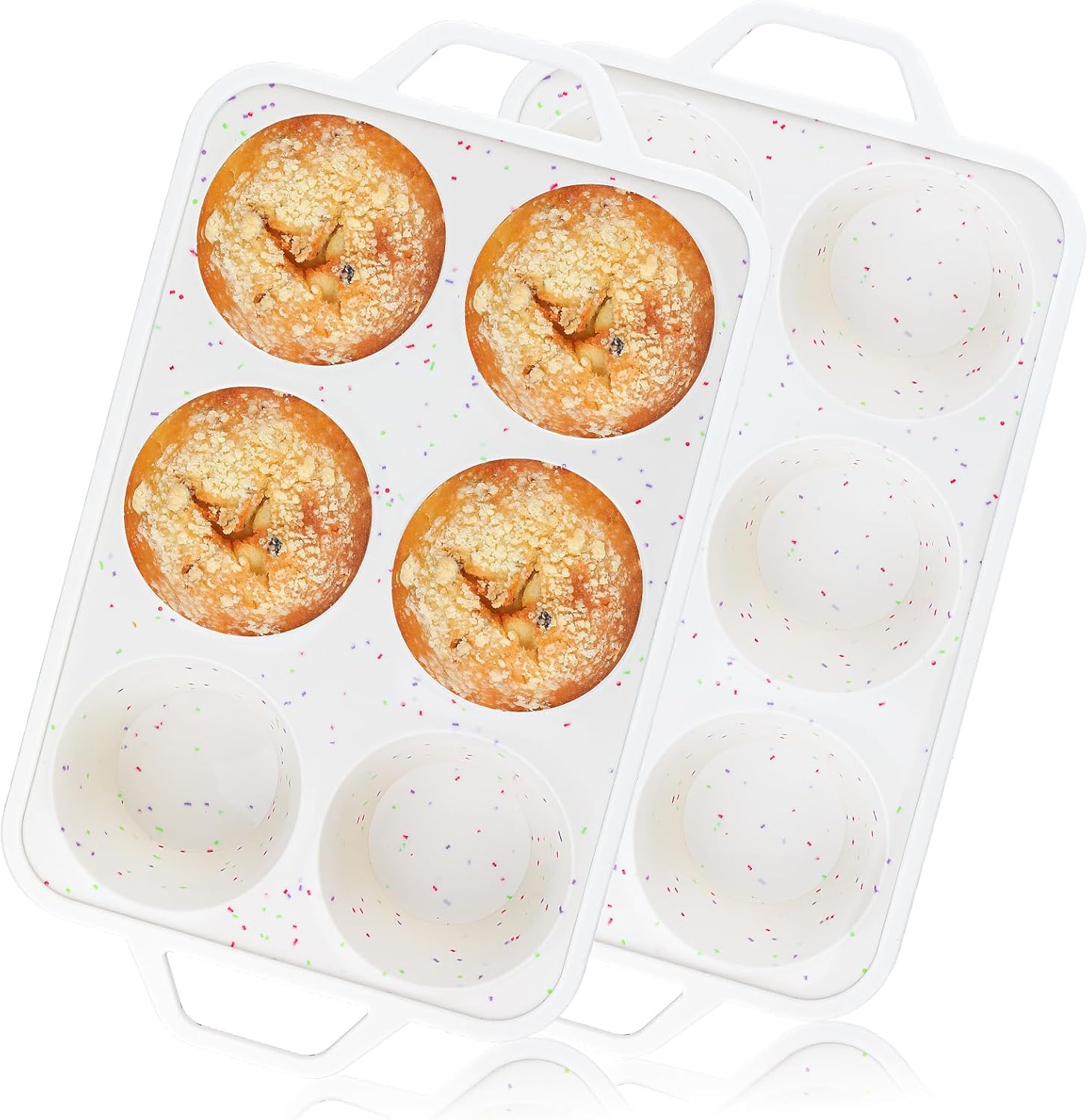 Amazon.com: Vinino Jumbo Muffin Pan with Metal Reinforced Frame-2Pack ...