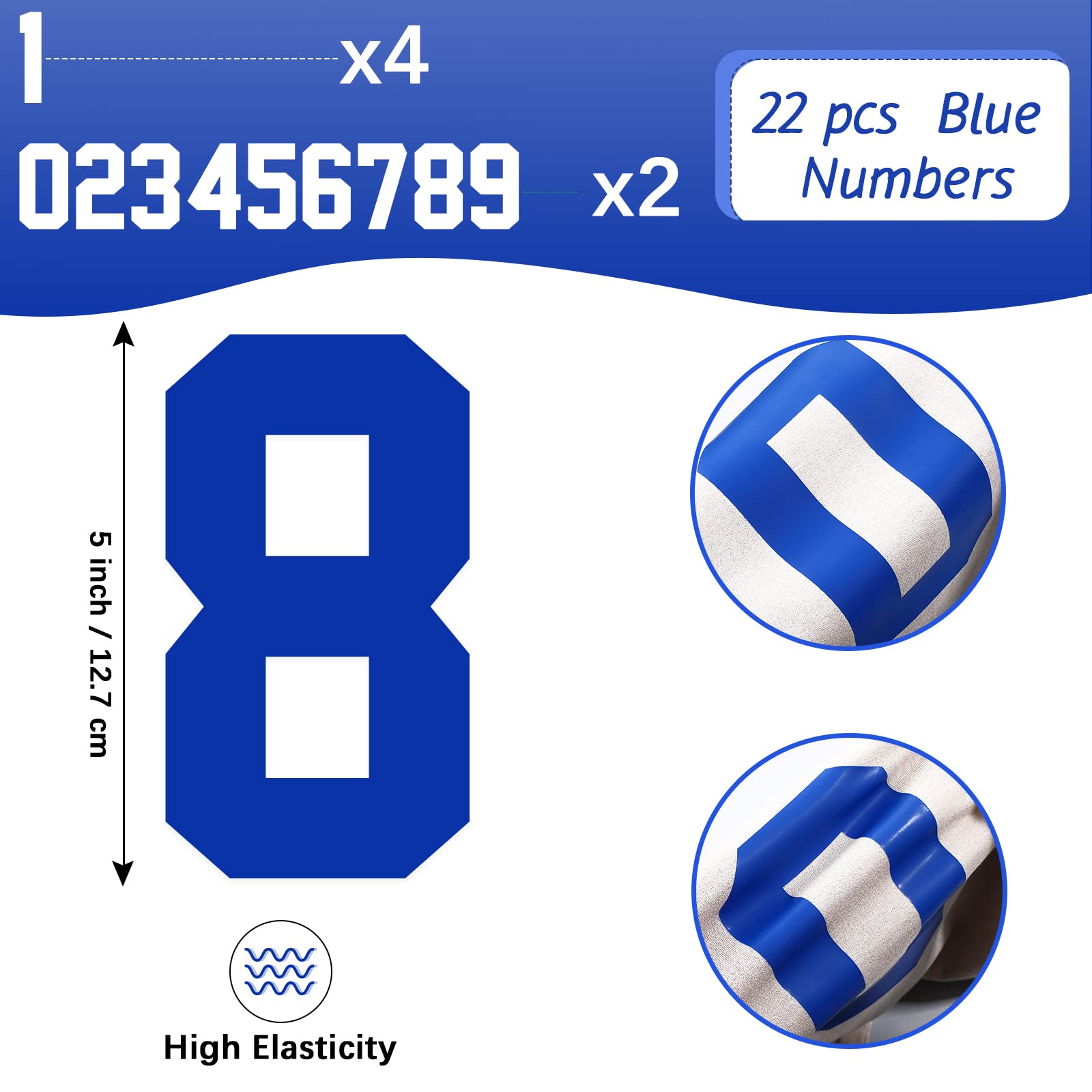 Snapklik.com : Zonon 22 Pieces Iron On Numbers T Shirt Heat Transfer 0 ...