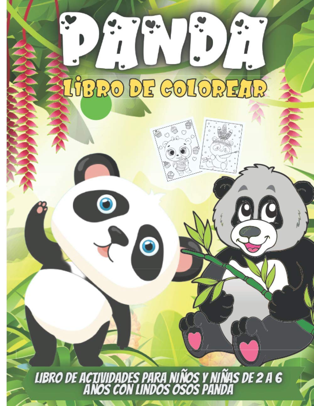 Panda Libro De Colorear Divertidas Paginas Para Colorear Para Ninos ...