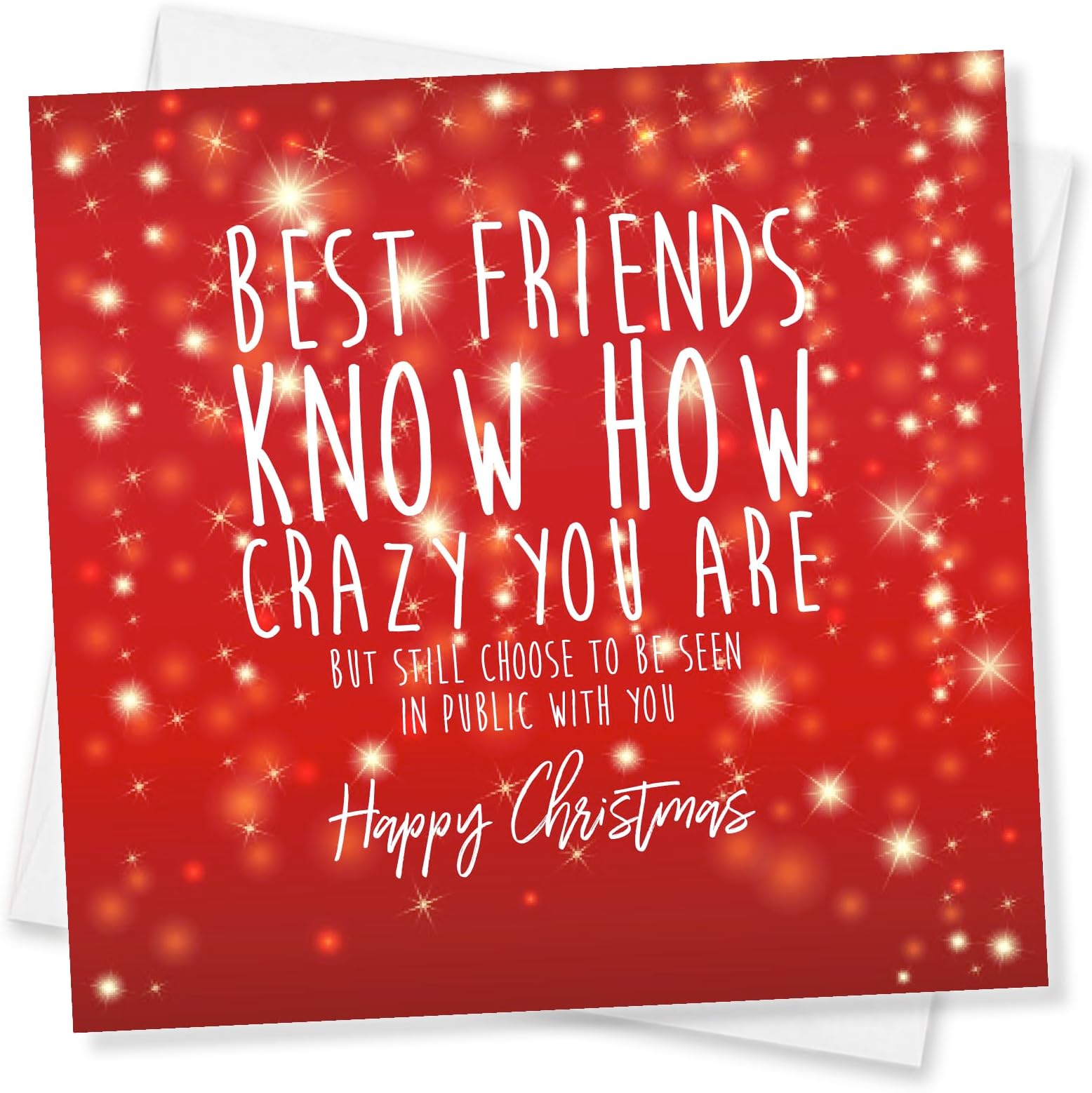 Papa Prints Special Friend Christmas Card Female Best Friend Christmas ...