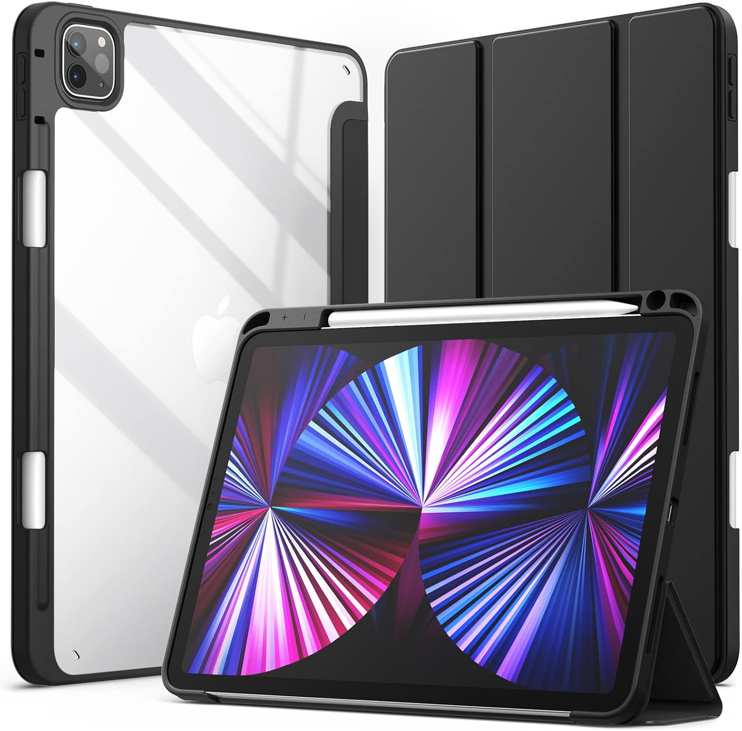 JETech Case for iPad Pro 11 Inch (2021/2020/2018) with Pencil Holder ...