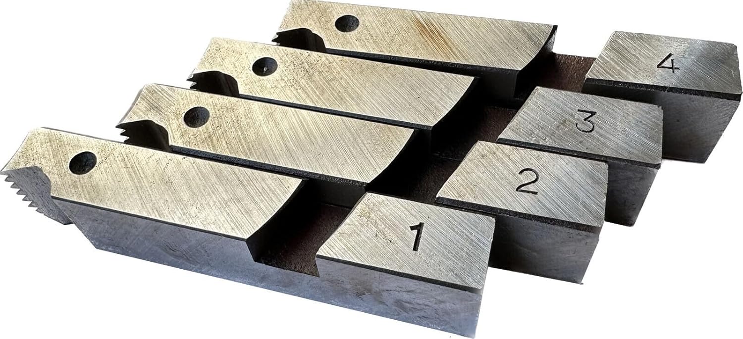 4pc Power Threading Machine HSS Dies 1"~ 2" NPT Right-Hand High-Speed ...