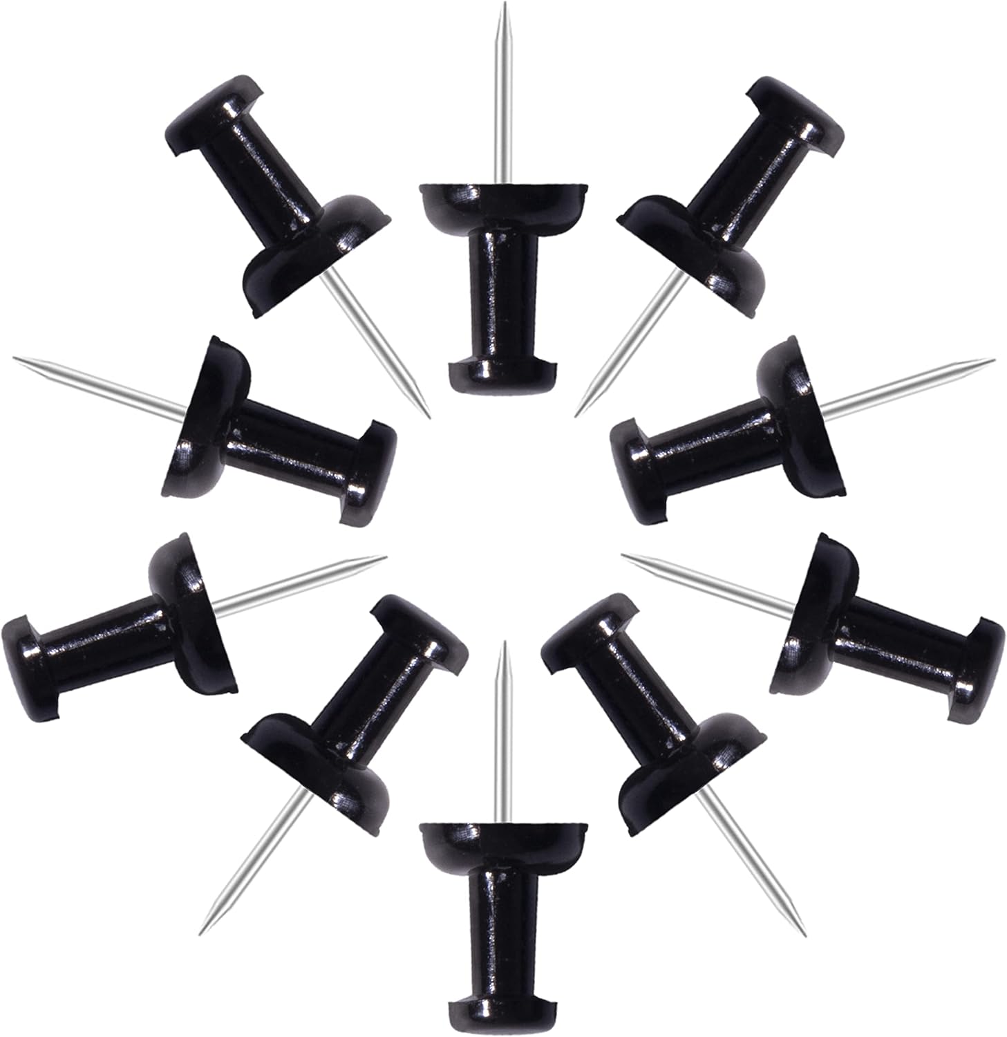 Amazon.com: VAPKER Push Pins Tacks 120Pcs Solid Black Thumb Tacks ...