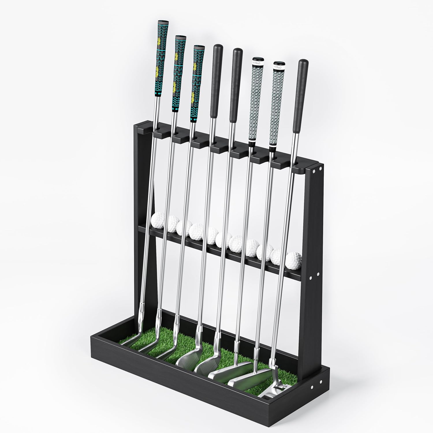 Amazon.com : Wooden Golf Club Rack, Golf Club Holder Stand Floor ...