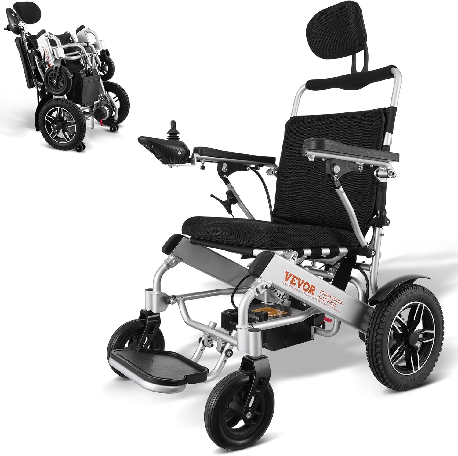 Amazon.com: VEVOR Electric Wheelchair for Adults Seniors, 300 lbs ...