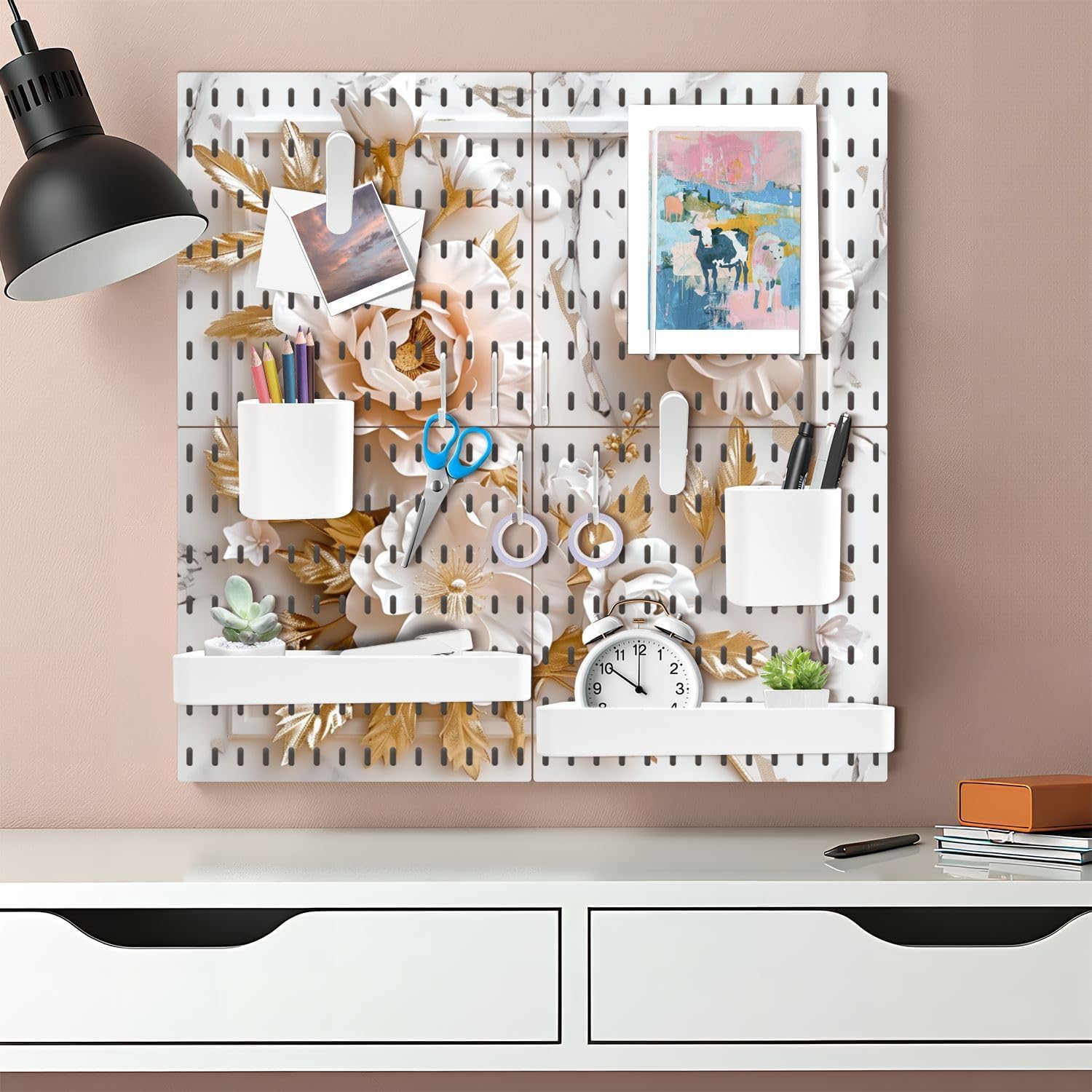 Amazon.com: HABEN ARTWORK Pegboard Garage Storage Organization ...