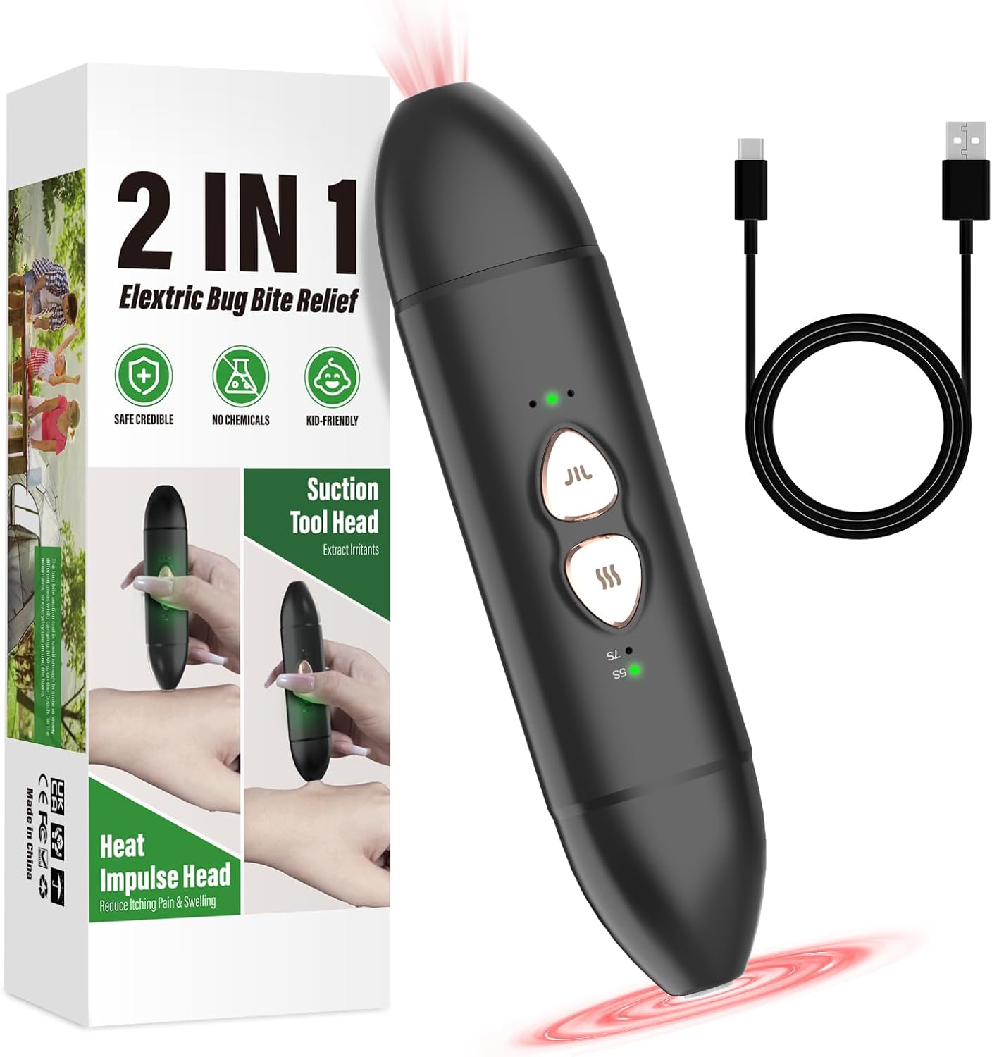 Amazon.com: Bite away Insect Sting and Bite Relief, 2-in-1 Rechargeable Bug Bite Healer for ...