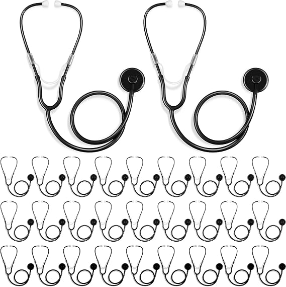 Amazon.com: Hanaive 30 Pack Kids Stethoscope Toy Disposable Stethoscope ...