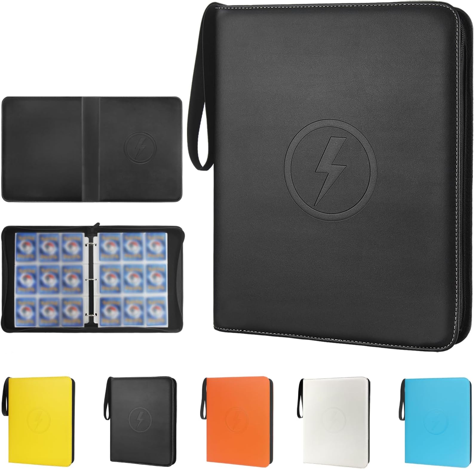 Amazon.com: DTCGBIN Premium Trading Card Binder for Pokemon Cards,Holds ...