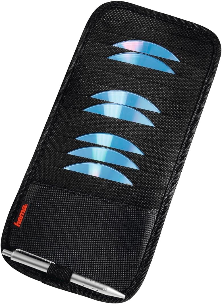 Hama | 12 CD Automotive Sun Visor Case | Black, 00017327 : Amazon.co.uk ...