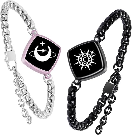 Amazon.com: Long Distance Touch Bracelets,Vibration & Light up Couples ...