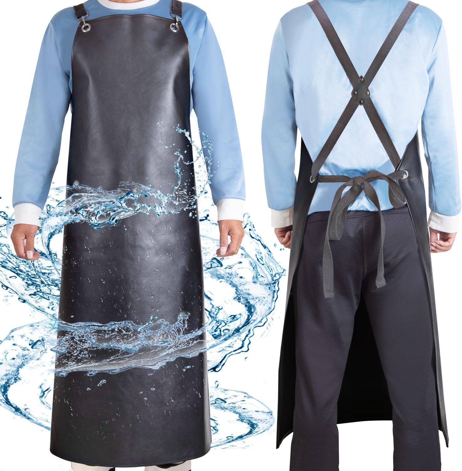 Waterproof Aprons with Long Sleeves, Chemical Resistant Aprons for men ...