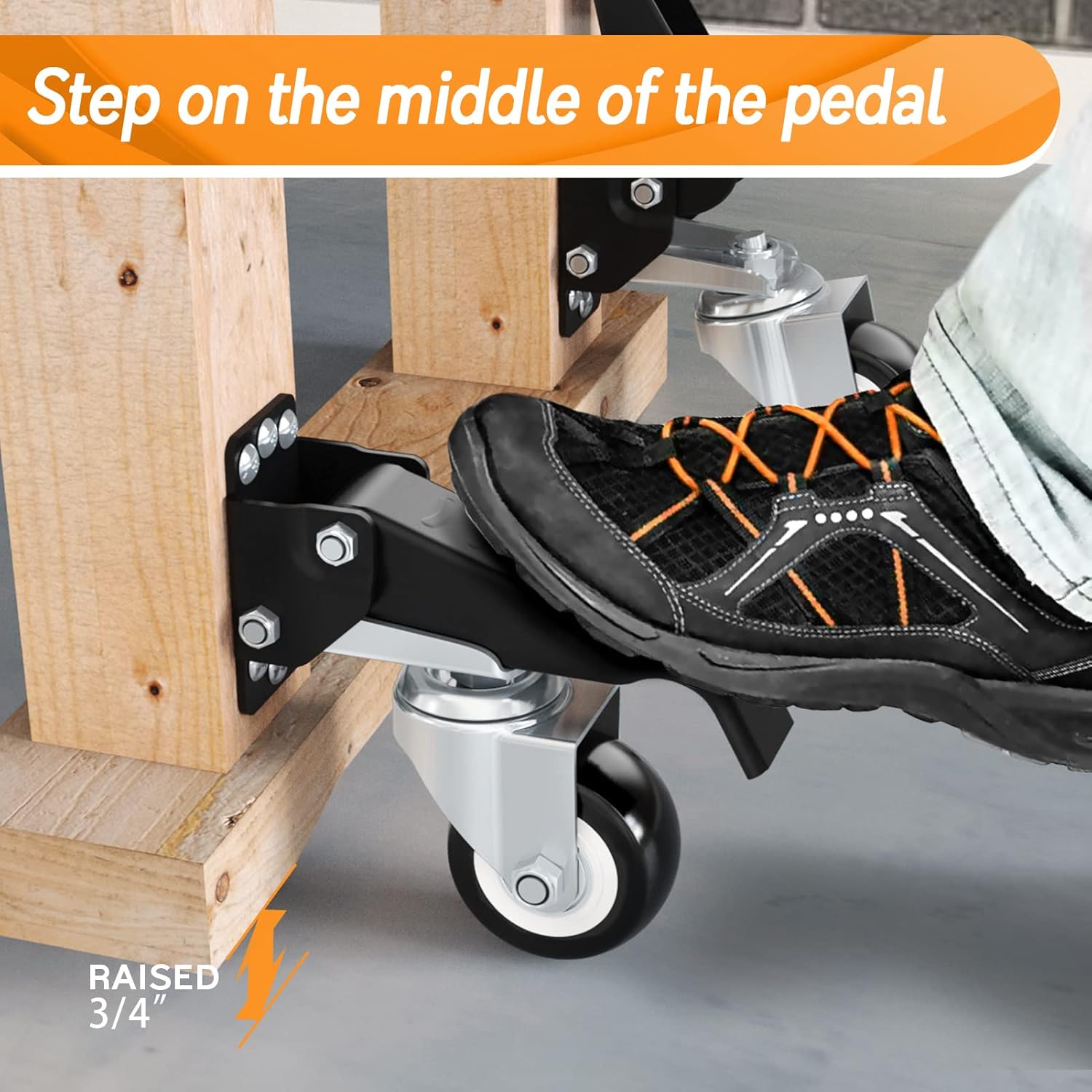 Snapklik.com : SOLEJAZZ Workbench Casters Wheels 660Lbs Retractable ...