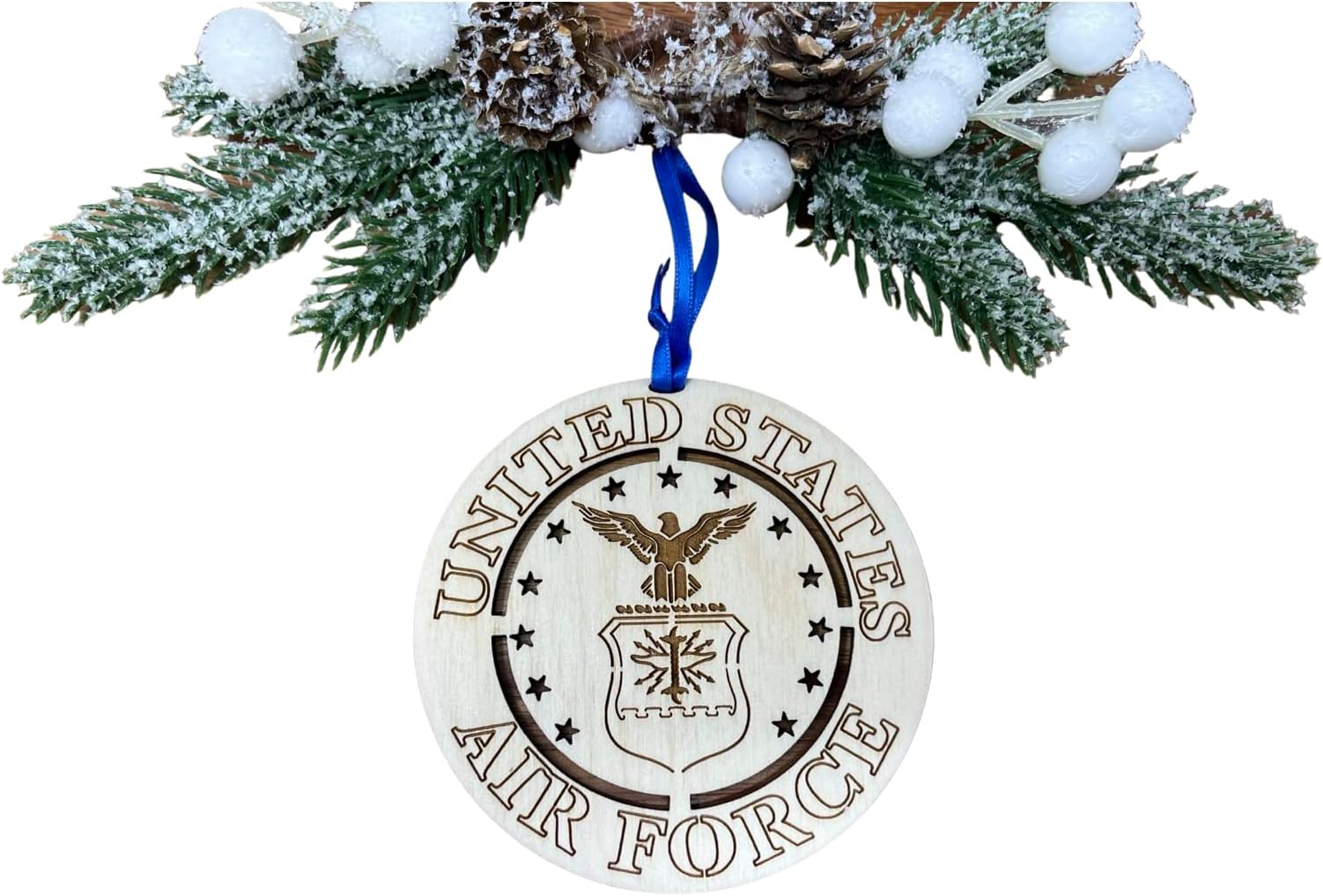 Amazon.com: Kurt Adler Glass U.S. Air Force Ball Ornament, 80mm ...
