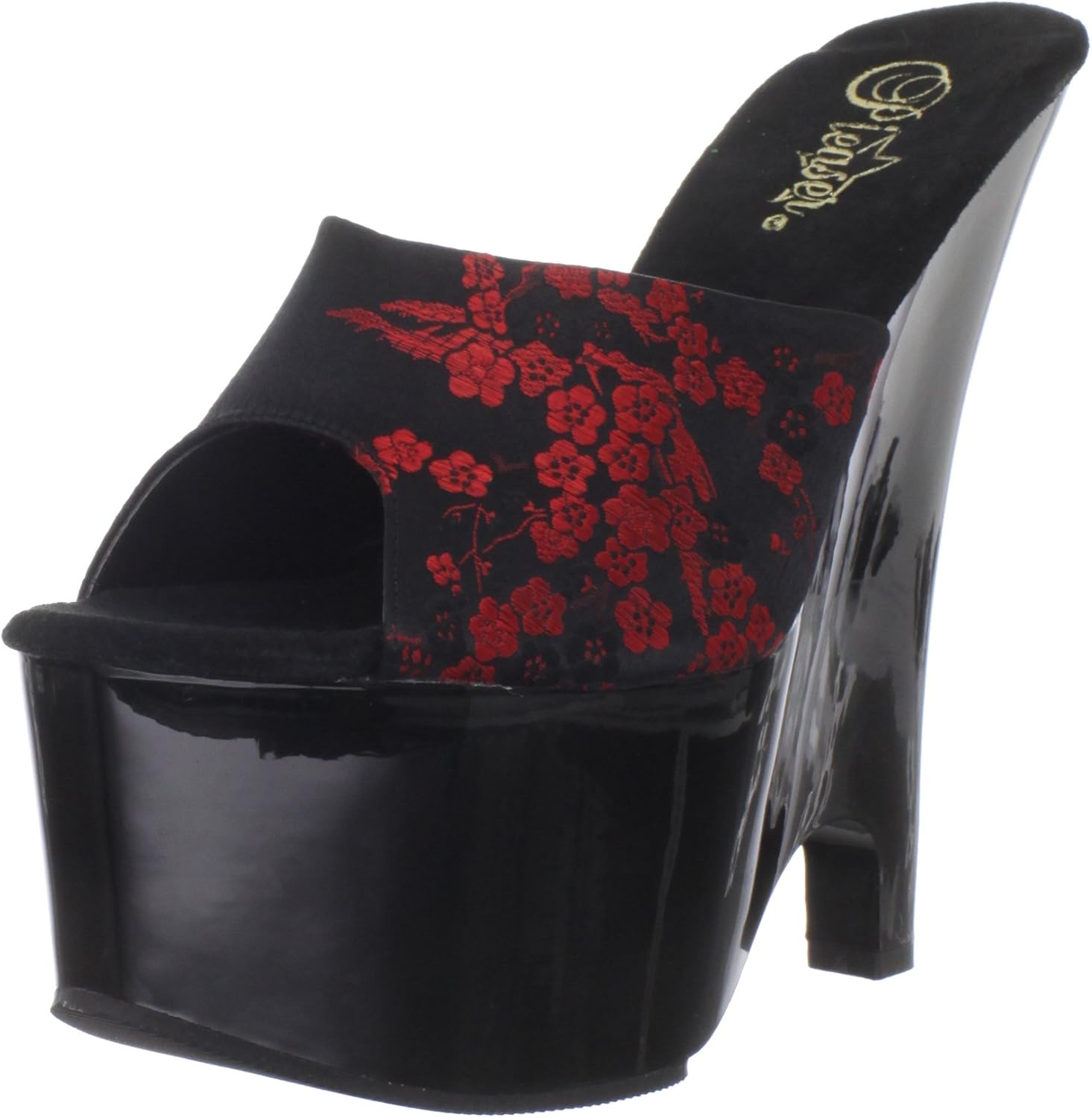 Pleaser Beau-601-8 - Sandalia para mujer, Negro, 9 M US : Amazon.com.mx ...