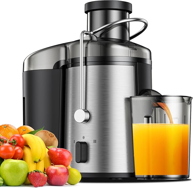 Amazon.com: Juicer Machine, 500W Juicer with 3 Inch Wide Mouth: Home ...