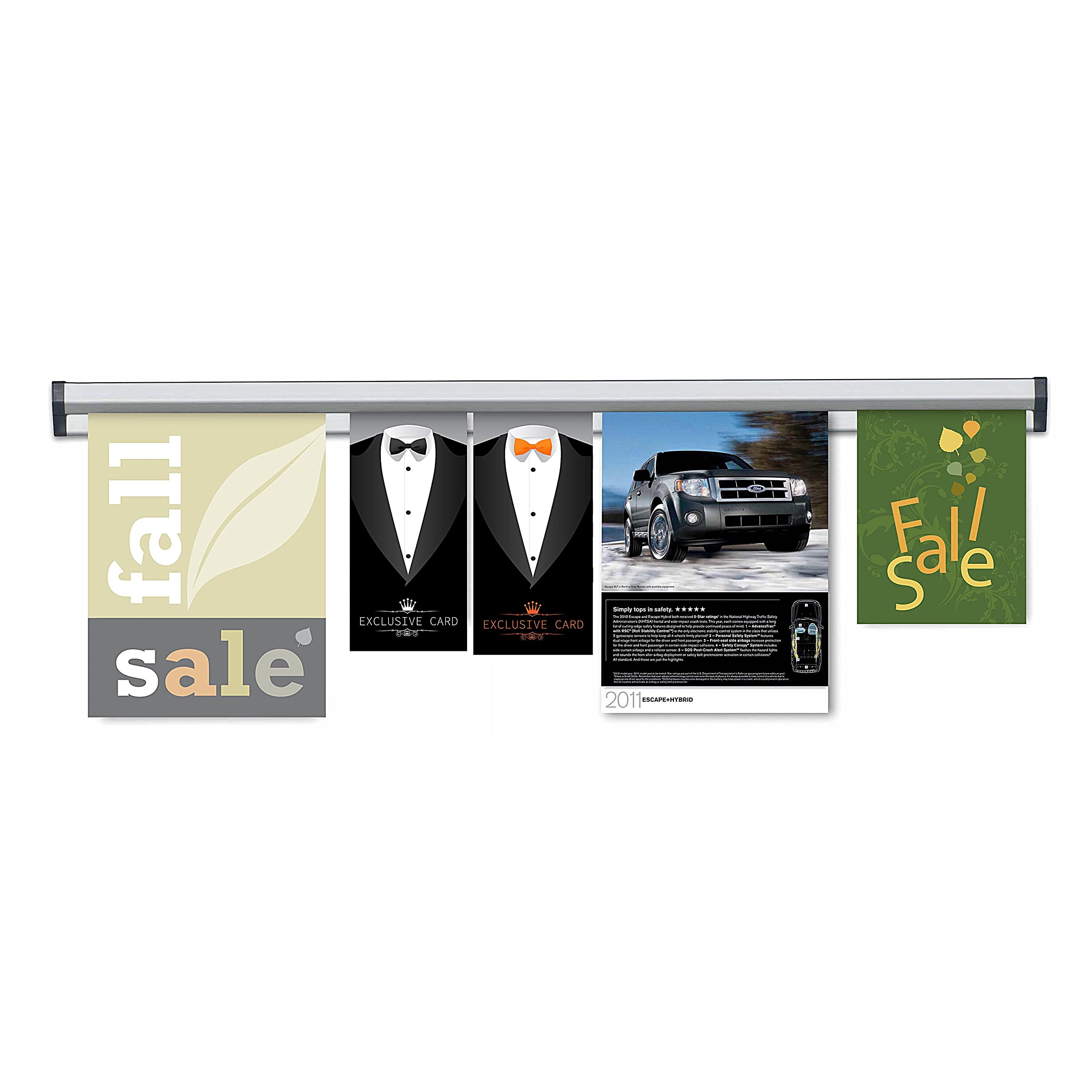 Buy M&T Displays Fast Note 40 Inch Wall ed Aluminum Restaurant Ticket ...