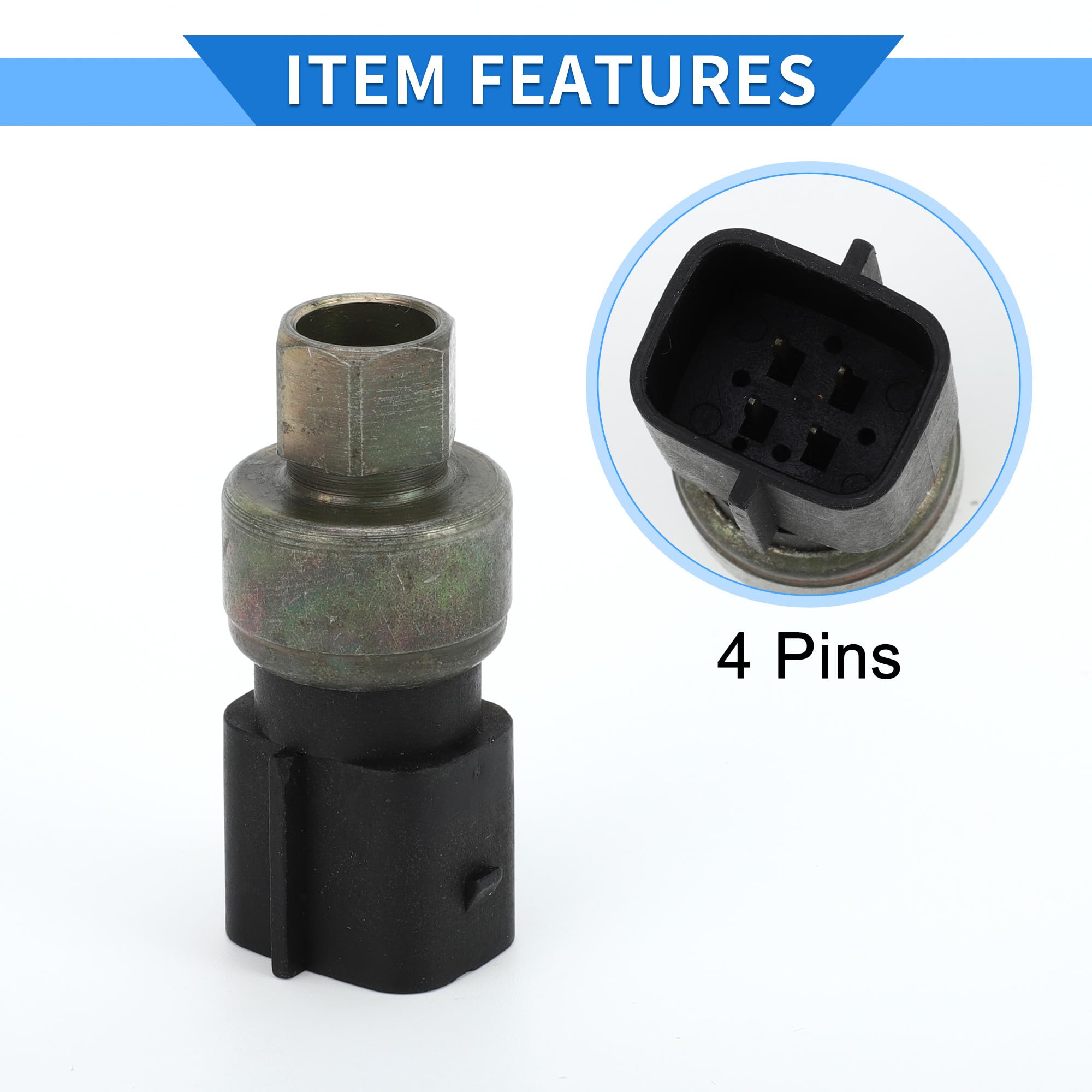 4 Pin AC Switch A/C Pressure Switch Sensor For Ford E450 Escape Mustang ...